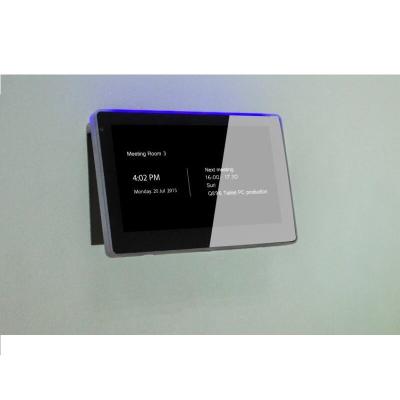 China 7 Inch POE Wall Mount LED Light Android Tablet With NFC Reader For Meeting Room Booking for sale