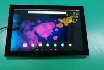 China Time Attendance 10.1 Inch Android Wall Mount Tablet With Front Build In NFC Reader POE for sale