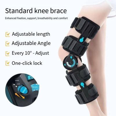 China Adjustable Knee Support Brace 60-180 Degree Fracture Fixation Ligament Strain Orthosis for sale