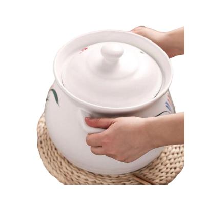 China 3.3L Stoneware Medicine Pot Casserole for Boiling Traditional Chinese Medicine Durable Ceramic Stew Pot for sale