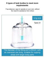 China Chinese Traditional Medicine Vacuum Cupping Set 24 Cups CE Certified GB15979-2002 for sale