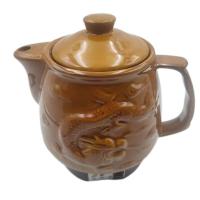 China Traditional Ceramic Chinese Medicine Pot 2.5L 220V Electric Herbal Cooker Brown for sale