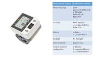 China Digital Wrist Blood Pressure Monitor CE Sphygmomanometer Class II Electric 1 Year Warranty for sale