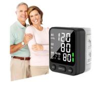 China Color Changing Wrist Blood Pressure Monitor 2x99 Memory Dual User LED Display Rechargeable for sale