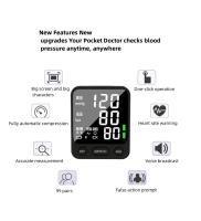 China Color Changing Wrist Blood Pressure Monitor 2x99 Memory Dual User LED Display Rechargeable for sale