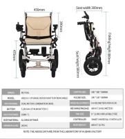China Compact Motorized Electric Wheelchair HBLD3-C Class II Aluminum Frame 1 Year Warranty for sale