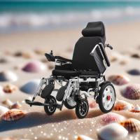 China 24V Electric Rollator Wheelchair with Joystick for Disabled 120kg Capacity for sale