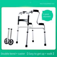 China Disabled Walker with Non Slip Foot Mats PP Cushion Frame Walking Aid 80cm Height for sale