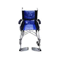 China Folding Medical Wheelchair 120kg Capacity Lightweight Carbon Steel 12 Inch Wheel for sale