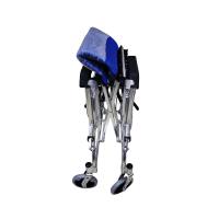 China Folding Medical Wheelchair 120kg Capacity Lightweight Carbon Steel 12 Inch Wheel for sale