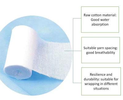 China Medical Cotton Big Roll 5cm x 600cm Jumbo Surgical Sterile Hydrophilic Gauze Roll for sale