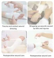 China Medical Cotton Big Roll 5cm x 600cm Jumbo Surgical Sterile Hydrophilic Gauze Roll for sale