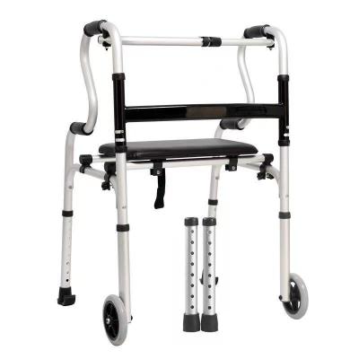 China Class I Aluminum Alloy Rehabilitation Walker with Booster Seat for Elderly Home Use for sale