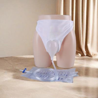 China Disposable Plastic Urine Collection Bag 1000ml Adult Incontinence Storage Pee Bag Home Care for sale