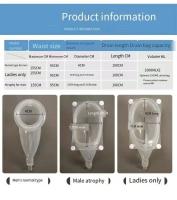 China Disposable Plastic Urine Collection Bag 1000ml Adult Incontinence Storage Pee Bag Home Care for sale