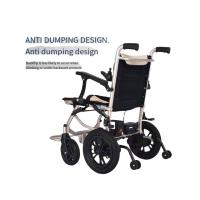 China Foldable Electric Wheelchair with Intelligent Electromagnetic Brake 24V 250W Motor for sale