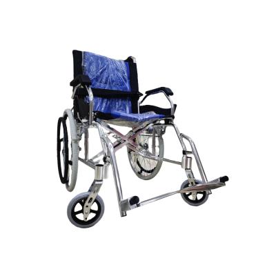 China Manual Folding Steel Wheelchair 20 inch 12.7kg Lightweight Mobility Scooter for Disabled for sale