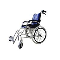 China Manual Folding Steel Wheelchair 20 inch 12.7kg Lightweight Mobility Scooter for Disabled for sale