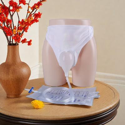 China Class I Portable 2000ml Adult Pediatric Urine Bag Silicone Home Use 3 Year Shelf Life for sale