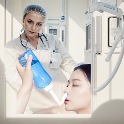 China Nasal Irrigator Syringe for Home 0.18-0.5mm Nozzle 500ml Capacity Anti Choking Design for sale