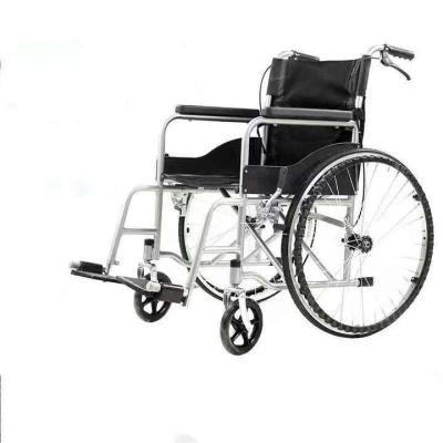 China Class I Folding Wheelchair for Disabled Hospital Patients 120kg Capacity Durable Steel Frame for sale