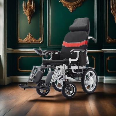China 24V Electric Wheelchair for Disabled Portable Auto Folding Chair 120kg Load Capacity for sale