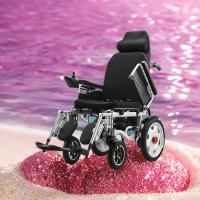 China Electric Wheelchair 24V 12A Lead Acid Battery 120kg Load 250Wx2 Motor CE ISO for sale