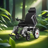 China Electric Wheelchair 24V 250Wx2 with Rainproof Poncho for Folding Wheelchair Users for sale