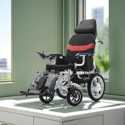 China Lightweight Aluminum Electric Wheelchair 250Wx2 Motors 108x67x91cm Folding for sale
