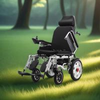 China Lightweight Foldable Electric Wheelchair 120kg Capacity 24V Portable Stair Chair for sale