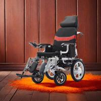 China 24V Electric Wheelchair Lightweight Rollator 120kg Capacity 250W Motor Home Use for sale