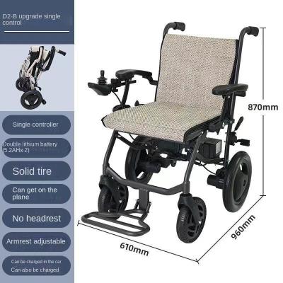 China Light Material Electric Wheelchair HBLD3-C with Intelligent Dual Control System Foldable for sale