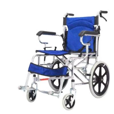 China Foldable Aluminium Manual Wheelchair 22 Inch Seat Width Solid Tire Durable for sale