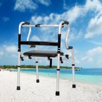 China Class I 8 Gear Adjustable Rollator Standing Walker Aluminum Alloy Home Mobility Aid for sale
