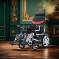 China Electric Battery Rollator Wheelchair with Commode 24V 250W Dual Function for Elderly Care for sale
