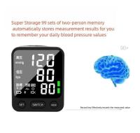 China CE Approved Wrist Wireless Blood Pressure Monitor Digital BP Machine 2x99 Memory Dual User for sale