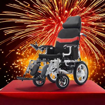 China Foldable Electric Power Wheelchair 24V 250W Motor for Disabled Adults Home Travel Use for sale