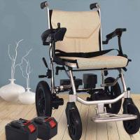 China Portable 14kg Electric Wheelchair for Elderly Foldable Airplane Travel 200W Motor for sale