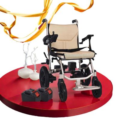 China Detachable Dual Lithium Battery Electric Wheelchair HBLD3-C 24V Medical Mobility Aid for sale