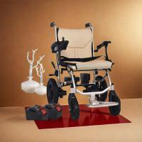 China Foldable Electric Wheelchair 14kg Detachable Dual Lithium Battery Airline Portable for sale
