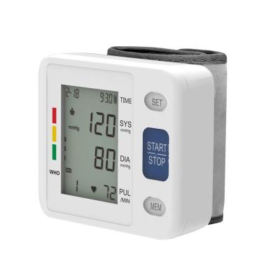 China Automatic Wrist Sphygmomanometer Digital Blood Pressure Monitor 2x99 Memory CE for sale