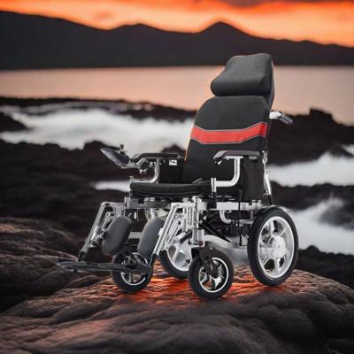 China Steel Foldable Electric Wheelchair 24V 250W Lead-Acid Battery 108x67x91cm for sale