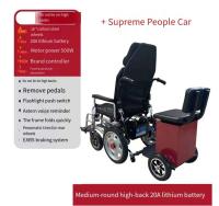 China 24V 250Wx2 Foldable Power Electric Wheelchair for Elderly 120kg Capacity for sale