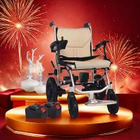 China Detachable Dual Lithium Battery 14.5kg Compact Reclining Wheelchair for Adults Children for sale