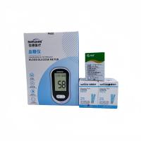 China 50 Blood Glucose Test Strips and Meter Kit for Home Self Testing 5 Seconds Results for sale