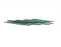 China Blue Well Straight Character Diamond Embossed Polycarbonate Sheet Transparent PC For Roofing for sale