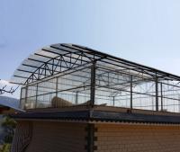 China 100% zhengfei Corrugated Transparent Plastic Roofing UV Virgin Material For Green Hous Sun Room Shed for sale