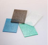 China 1220mm Polycarbonate Frosted Sheet 100% PC Material Embossed For House Lighting for sale