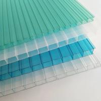 China Transparent Blue Hollow Honeycomb Polycarbonate Sheet Different Thickness For Greenhouse for sale