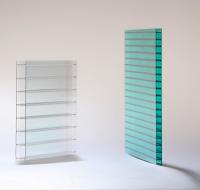 China Multiwall Polycarbonate Hollow Sheet Twinwall Sun Panel Plastic Roofing Sheets For Building for sale